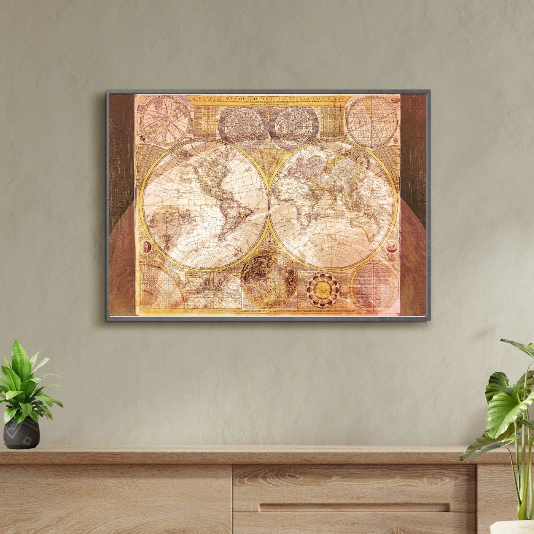 Celestial Cartography: Earth Through Time - Etsy