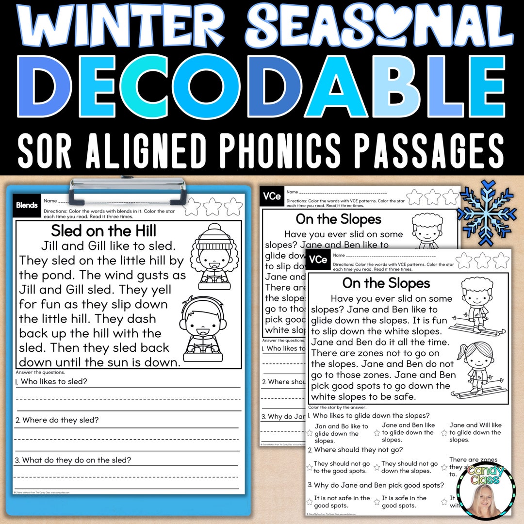 Reading Comprehension Worksheets, Phonics Printables, Kindergarten ...