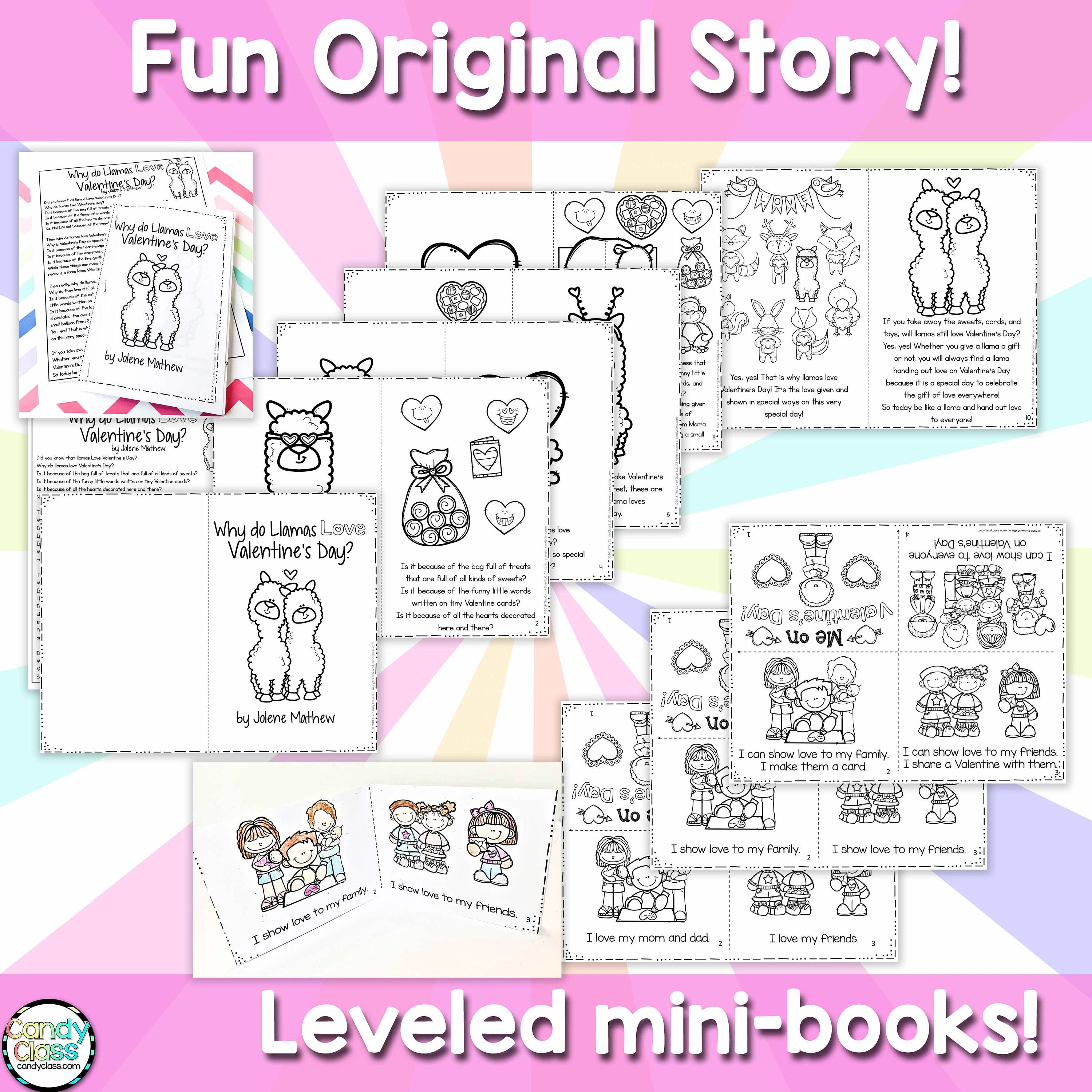 Valentine's Day Crafts for Kids Llama Valentine Valentine Learning ...