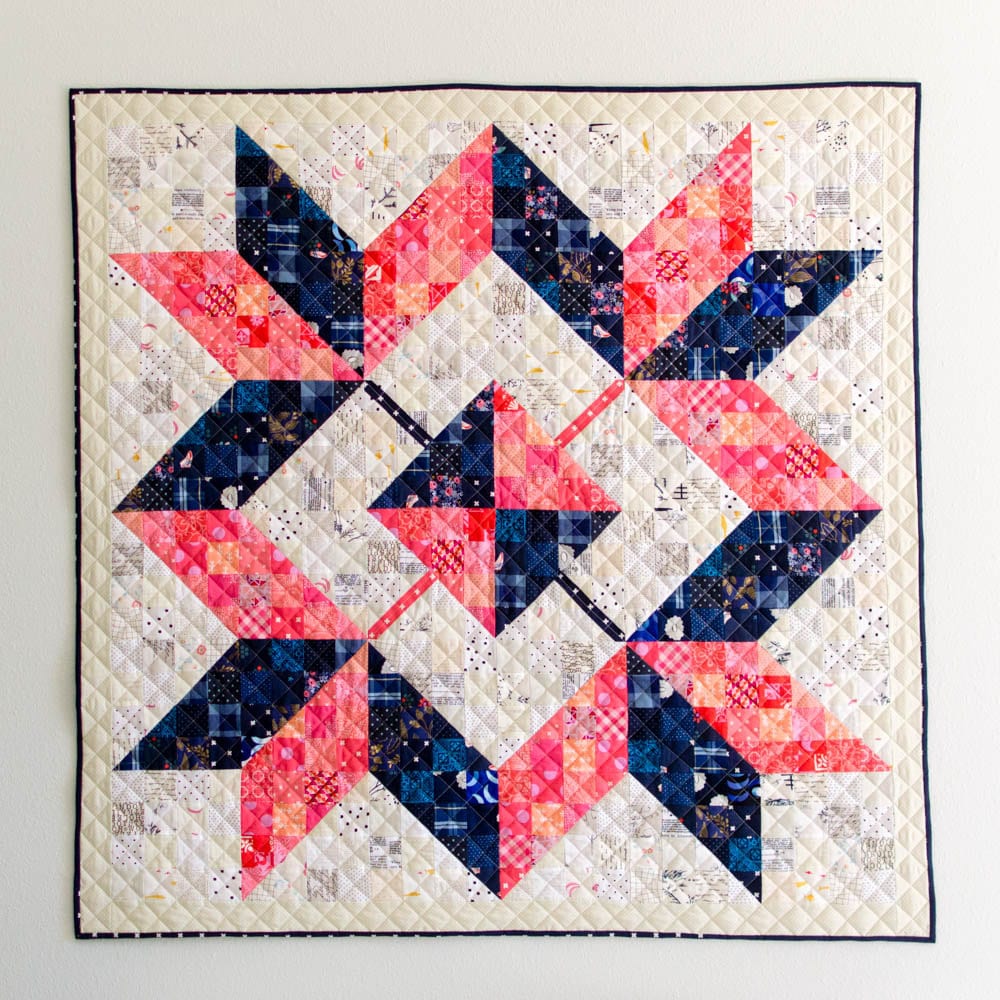 Cupid Missed Glitter Quilt Pattern - Low Volume Scrappy Strip Quilt ...