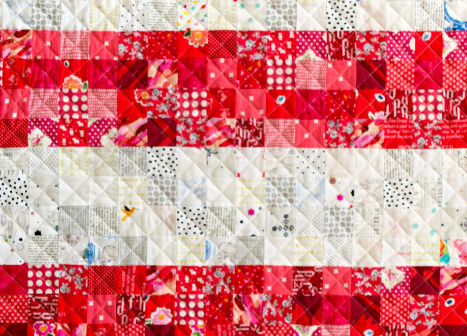 Miss Betsy Glitter Quilt Pattern - Low Volume Scrappy Strip Quilt - Etsy