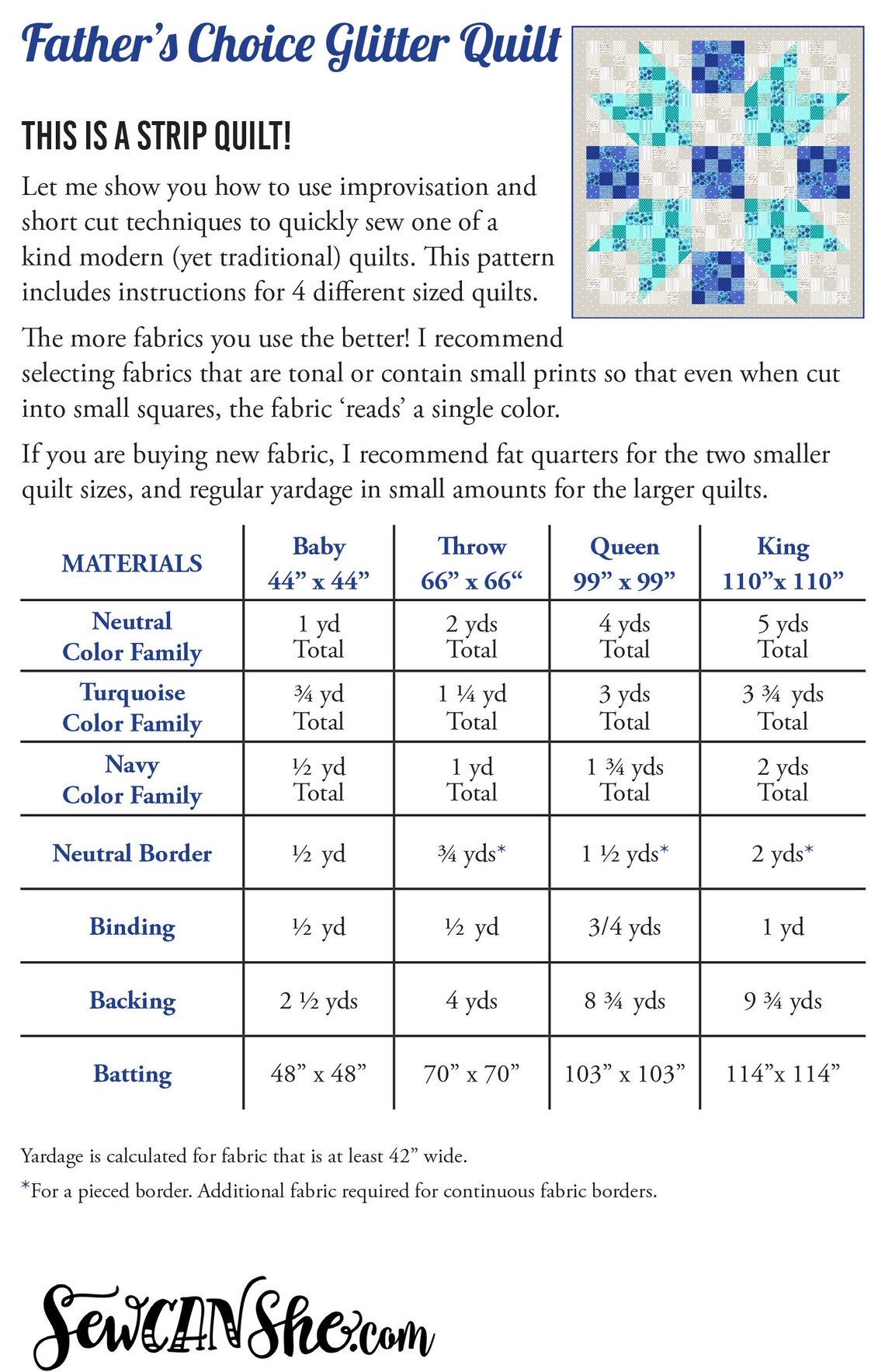 Father's Choice Glitter Quilt Pattern - Low Volume Scrappy Strip Quilt ...