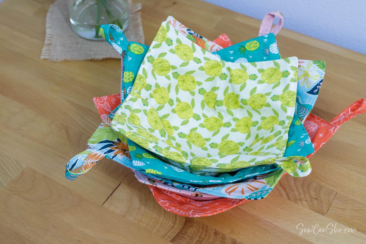 Soup Bowl Cozy Pattern PDF - 3 Sizes Microwave Safe Sewing Pattern ...