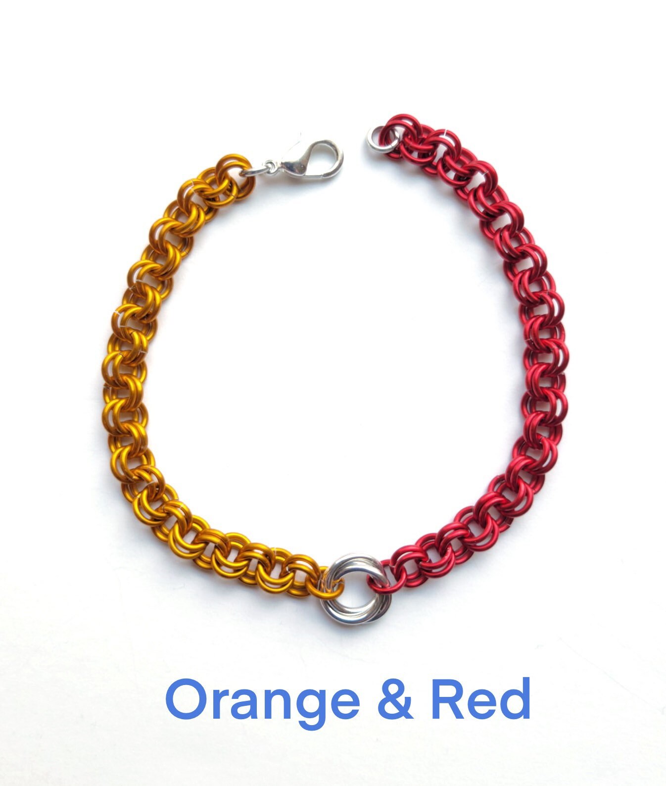 Colorful Mobius Chain Mail Stacking Bracelet - Etsy