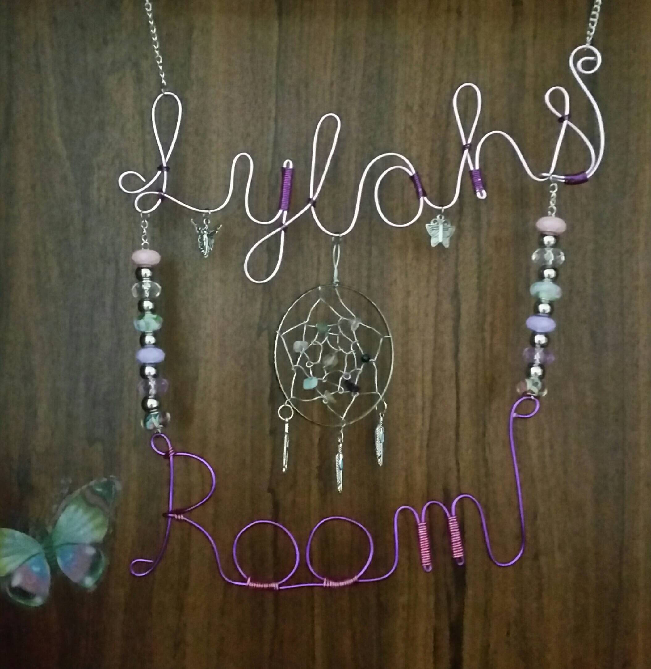 Personalised Wire Wrapped Door Sign - Etsy