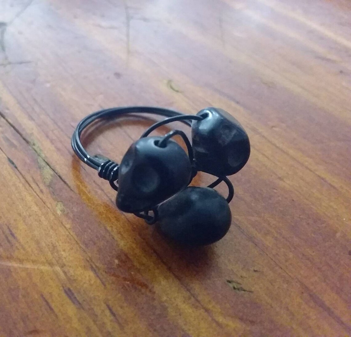 Wire Wrapped Skull Ring - Etsy