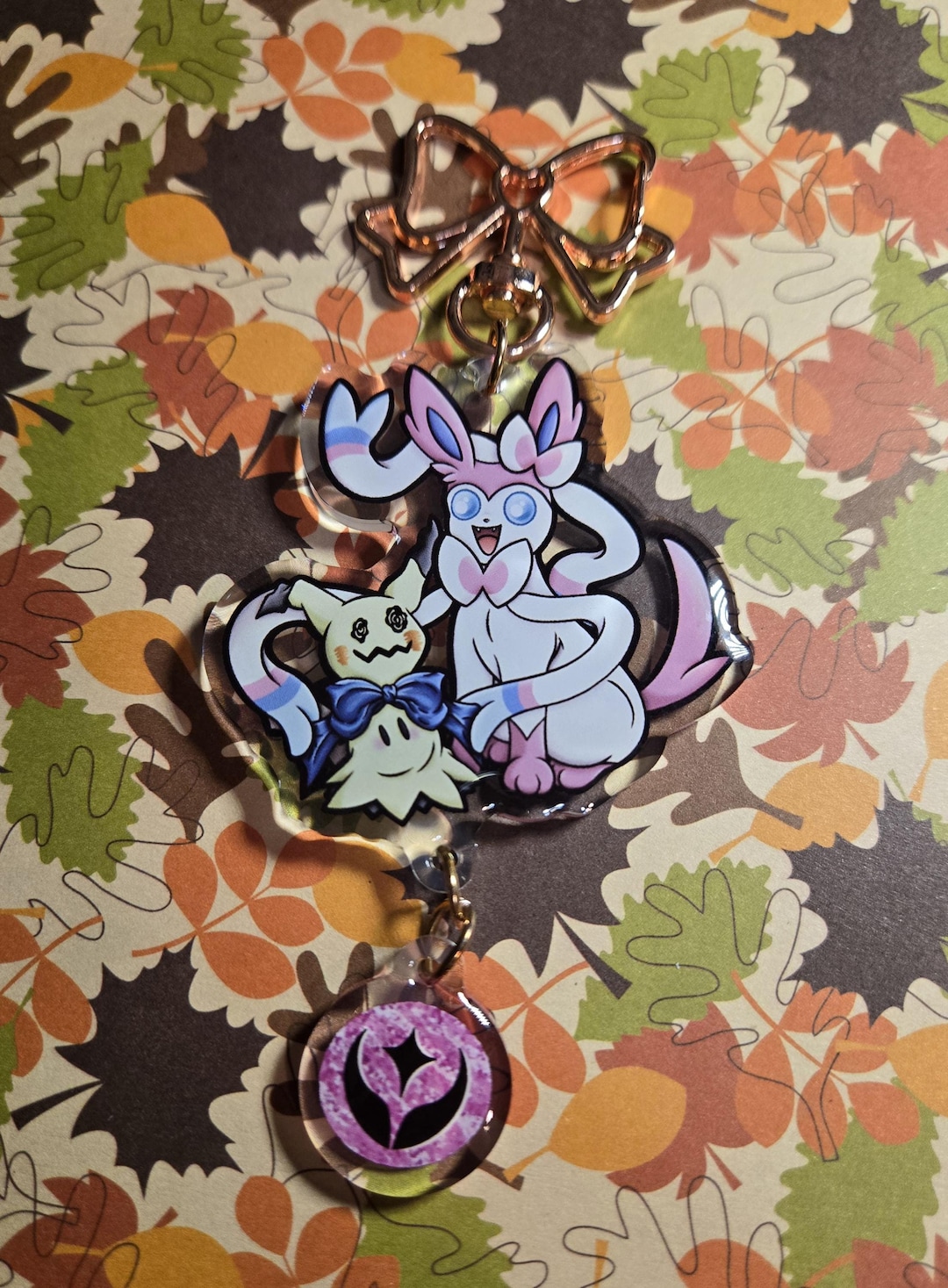 Sylveon Fairy Keychain - Etsy