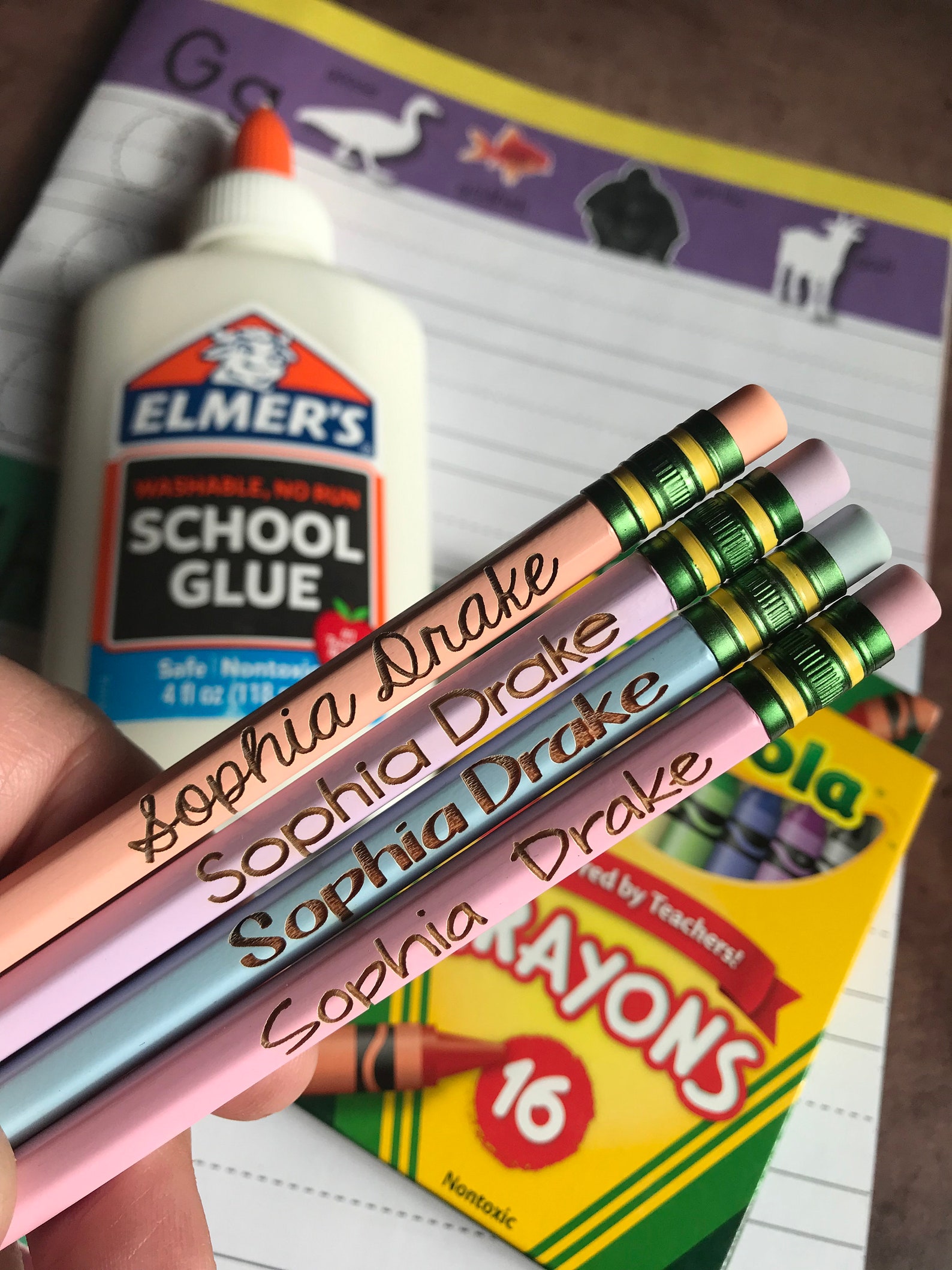 Personalized Engraved Pencils for Kids - Etsy