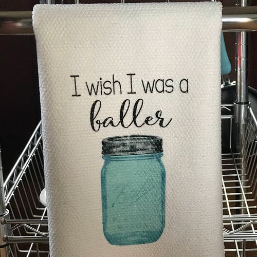 Baller Kitchen Towels Kitchen Decor Hostess Gift Dish | Etsy