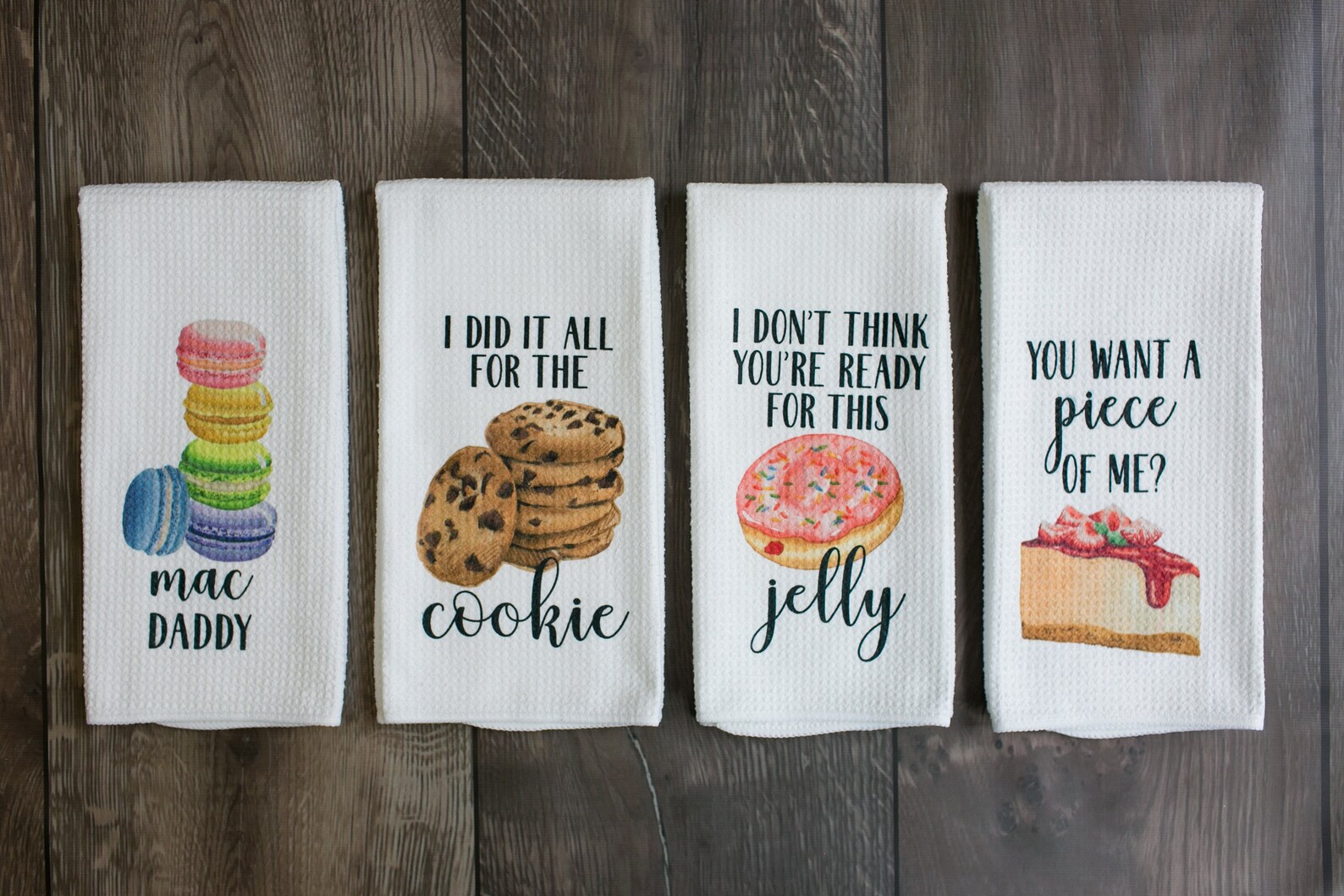 Funny Kitchen Towel Cheesecake Cute Dish Towel Foodie - Etsy