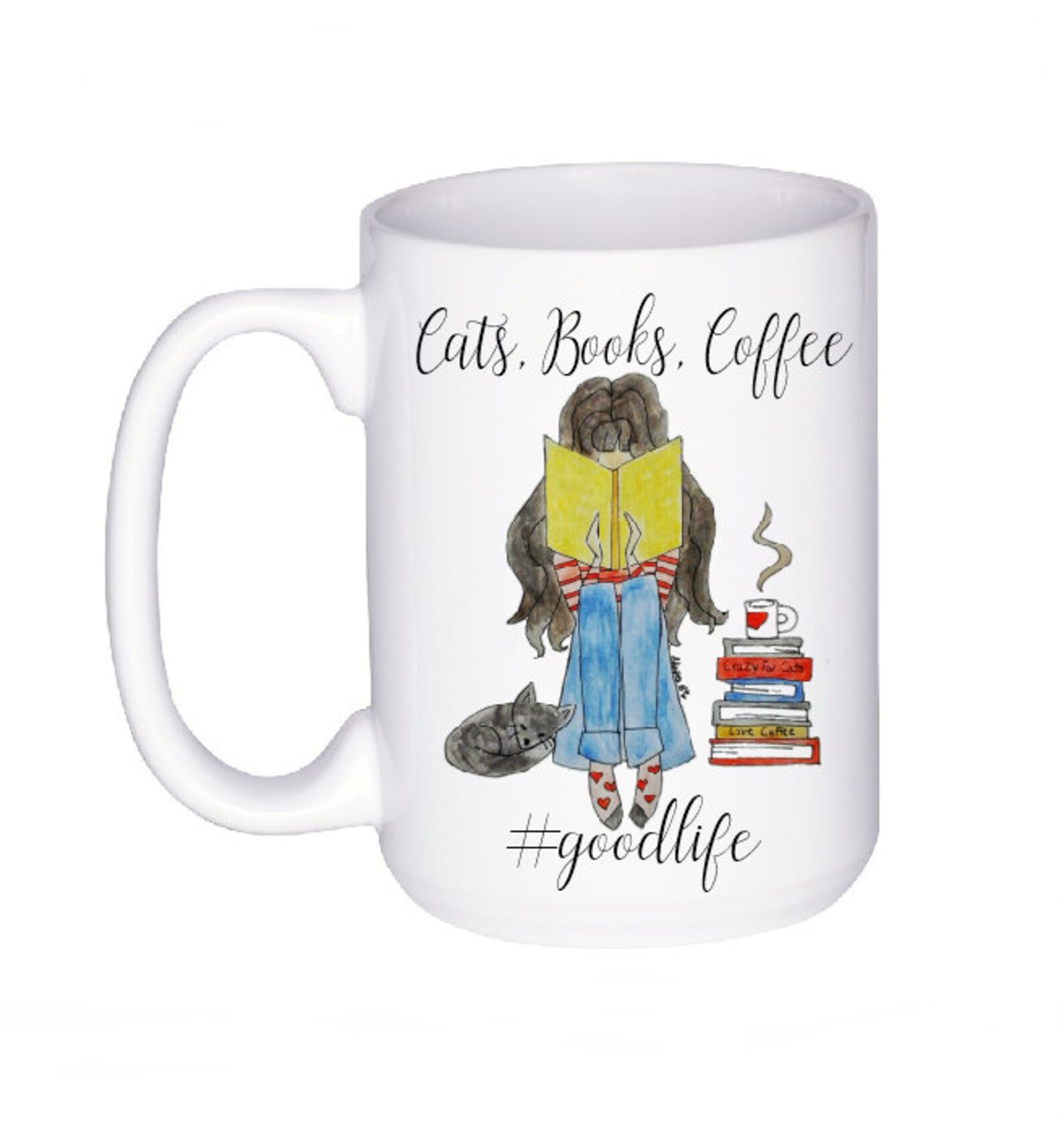 Cat Lovers Mug Crazy Cat Lady Mug Cat Mama Mug Book - Etsy