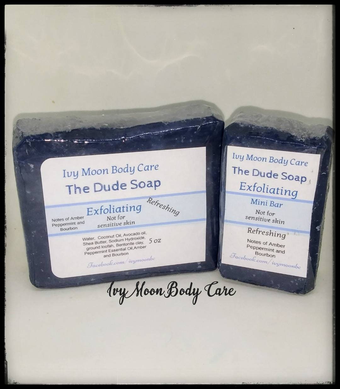 The Dude Soap Peppermint Amber Bourbon Exfoliating | Etsy