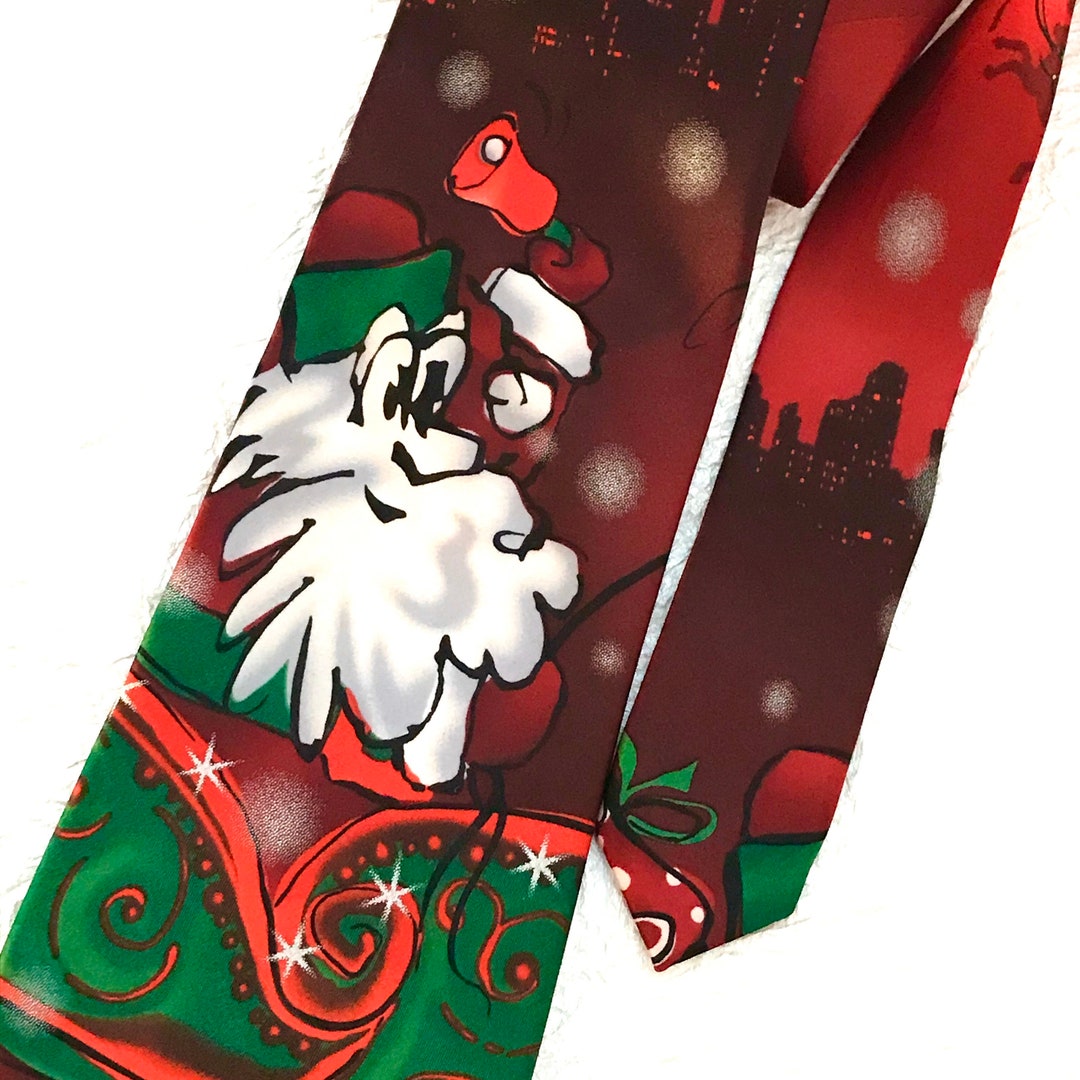 Jerry Garcia 'dracula Claus' Silk Christmas Necktie - Etsy