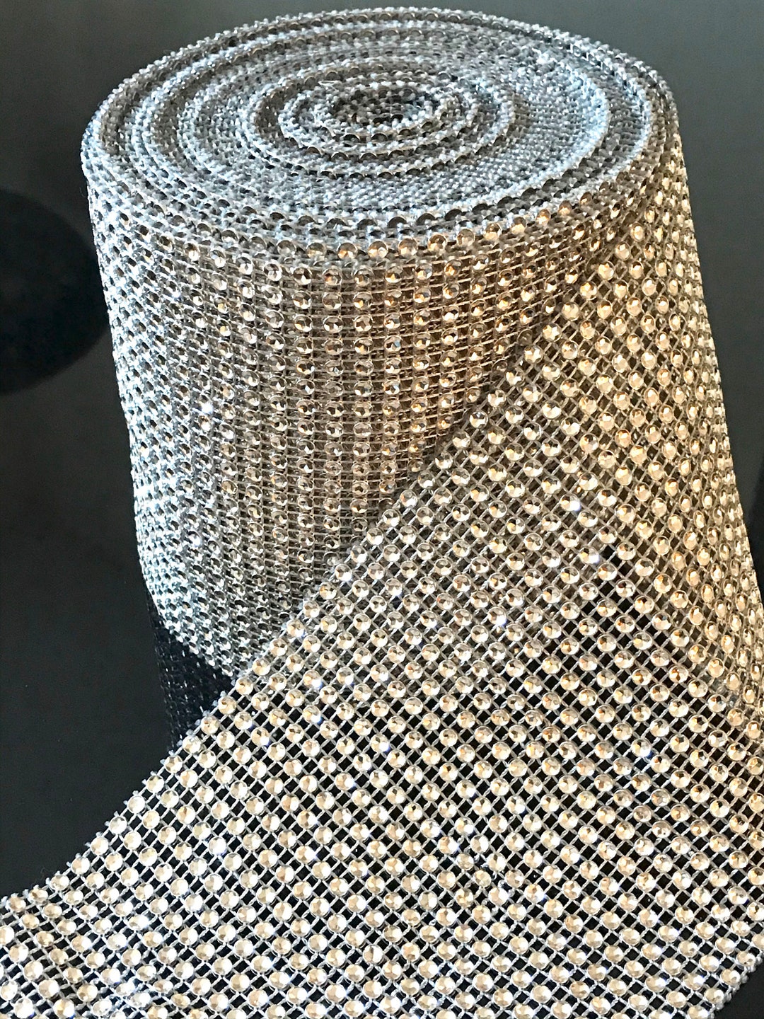 Crystal Rhinestone Mesh Trim Clear Crystal Trim - Etsy