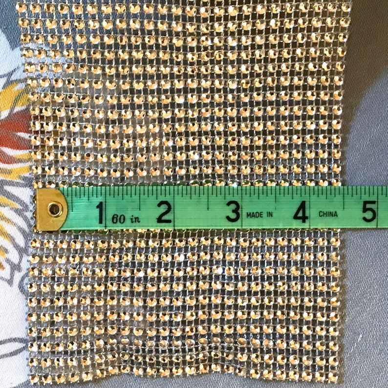 Crystal Rhinestone Mesh Trim Clear Crystal Trim | Etsy