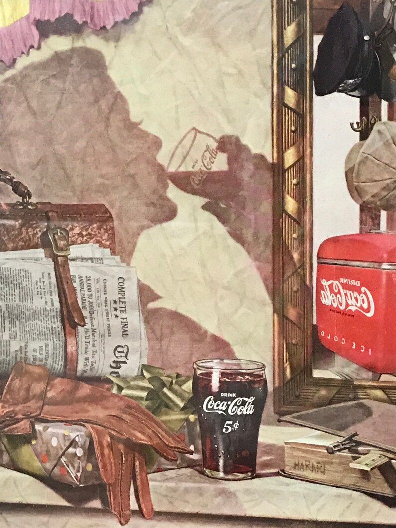 Vintage Coca-Cola Advertising Picture Framed Coke Art | Etsy