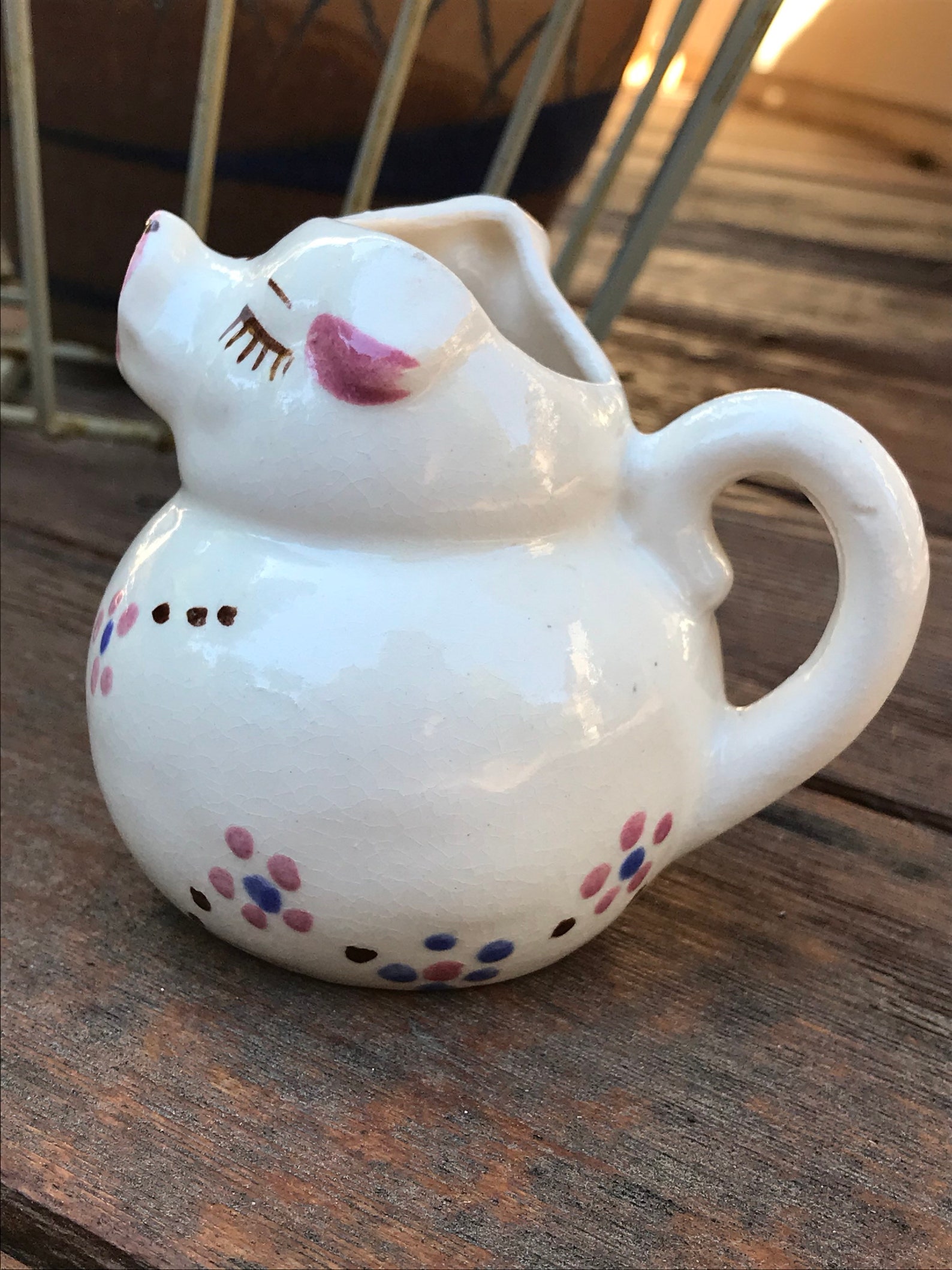 Vintage Pig Creamer Pitcher Shawnee Style 1940's - Etsy