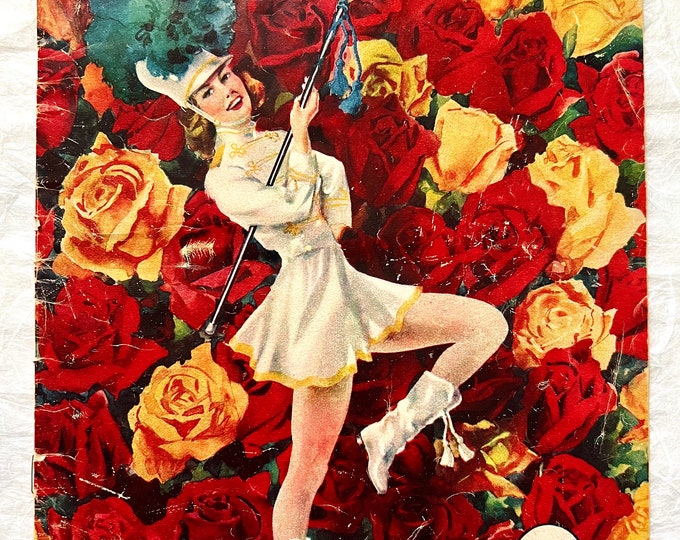 1956 Tournament of Roses Official Program, Rose Parade, Rose Bowl Game ...