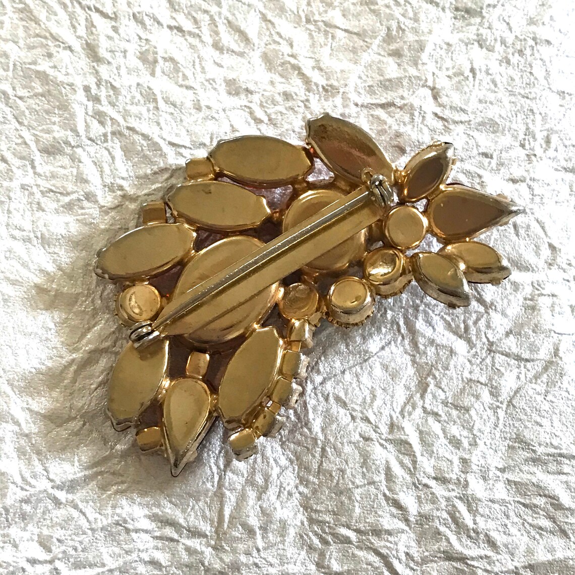 Vintage Red Rhinestone Brooch 1950s Retro Glam Jewelry - Etsy