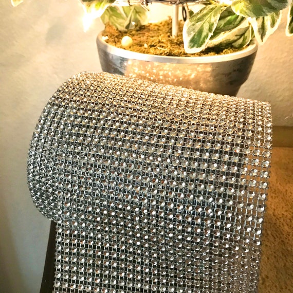 Crystal Rhinestone Mesh Trim Clear Crystal Trim | Etsy