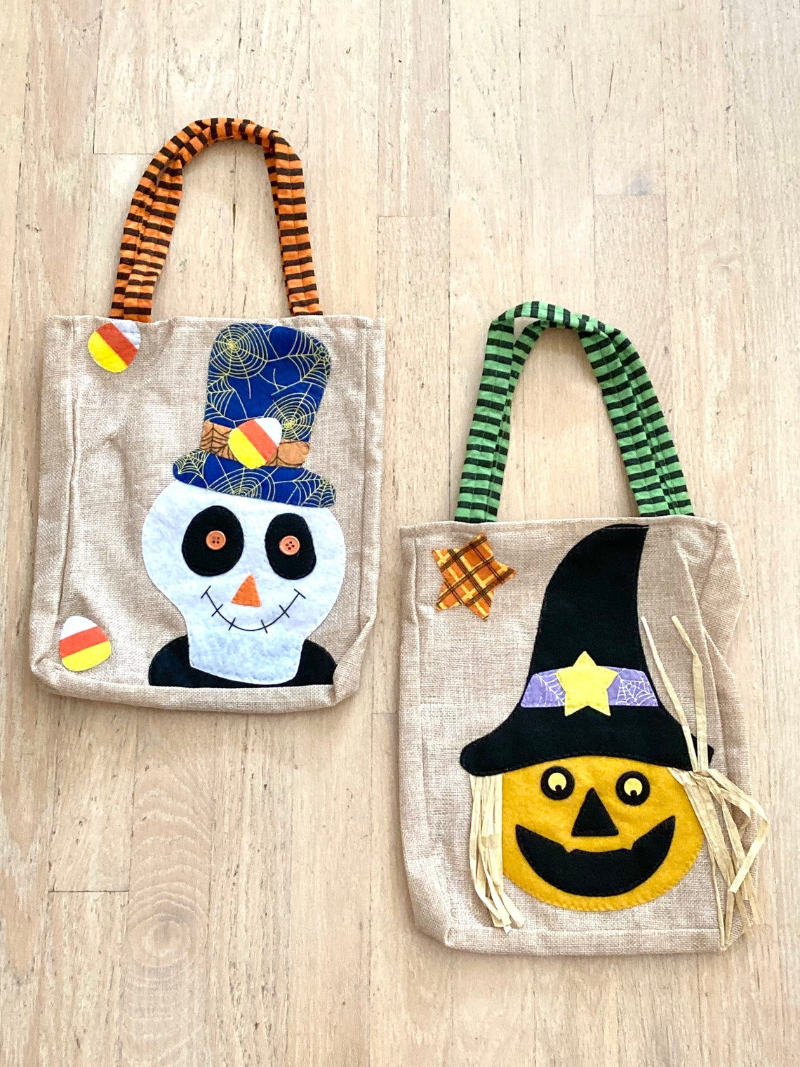 Halloween Trick or Treat Bags Childrens Halloween Candy - Etsy