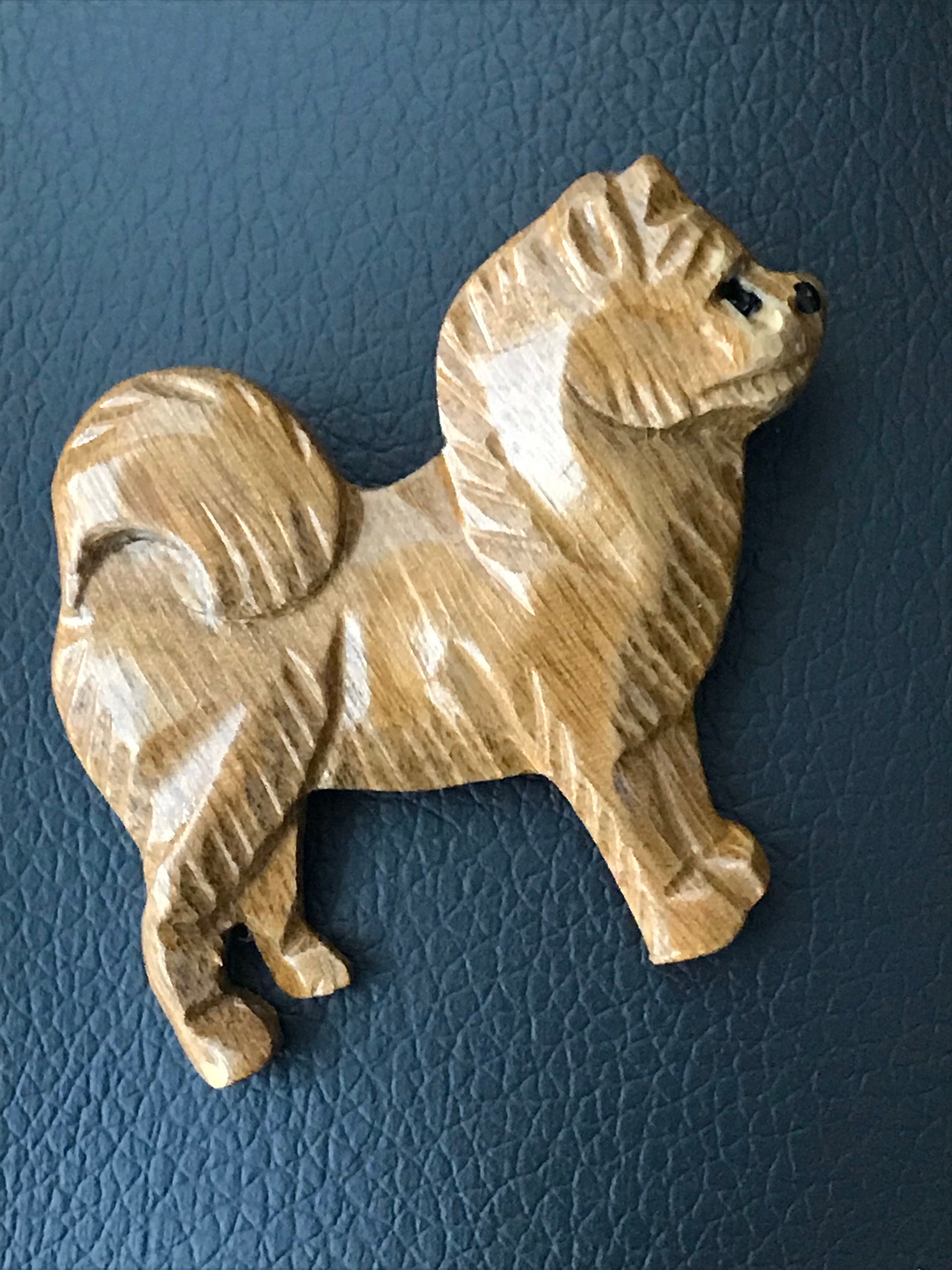 Vintage Wood Dog Pin 1940'S Hand Carved Wooden Dog | Etsy