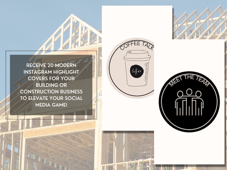 20 Modern Instagram Highlight Covers for Builders, Construction ...