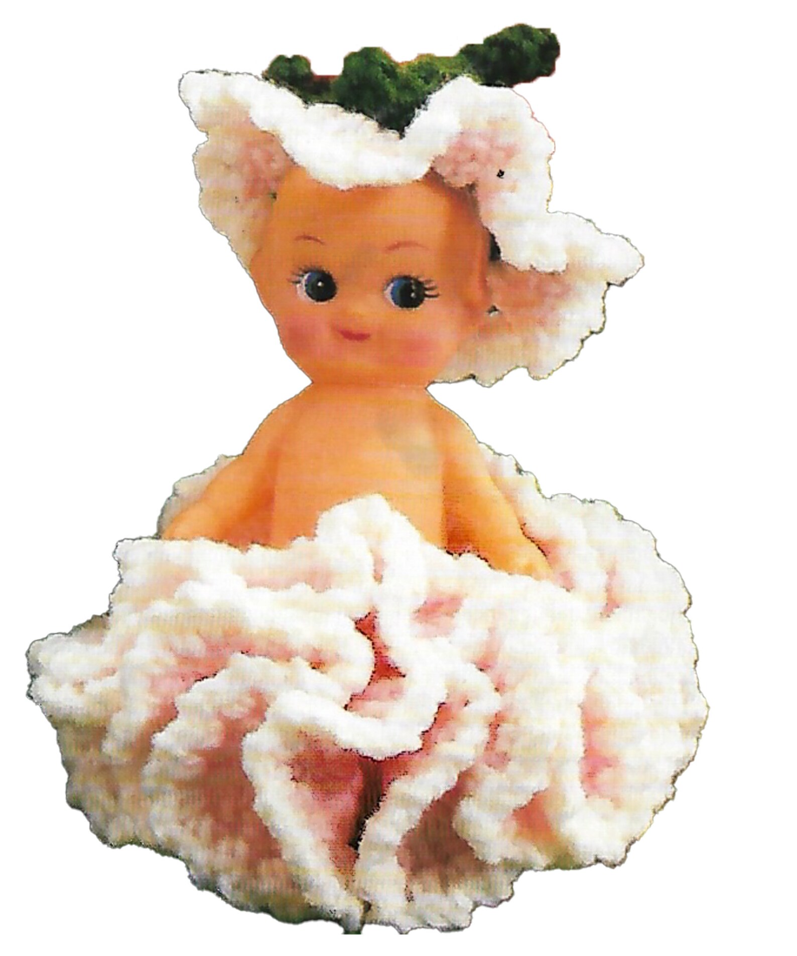 Crochet Pattern Bud Babies Cupid Dolls in 5 Fragrant Flowers Freshener ...