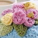 Knitting Pattern Tea Cosy Dainty Blue Lace and Pink Roses 8 Ply Yarn ...