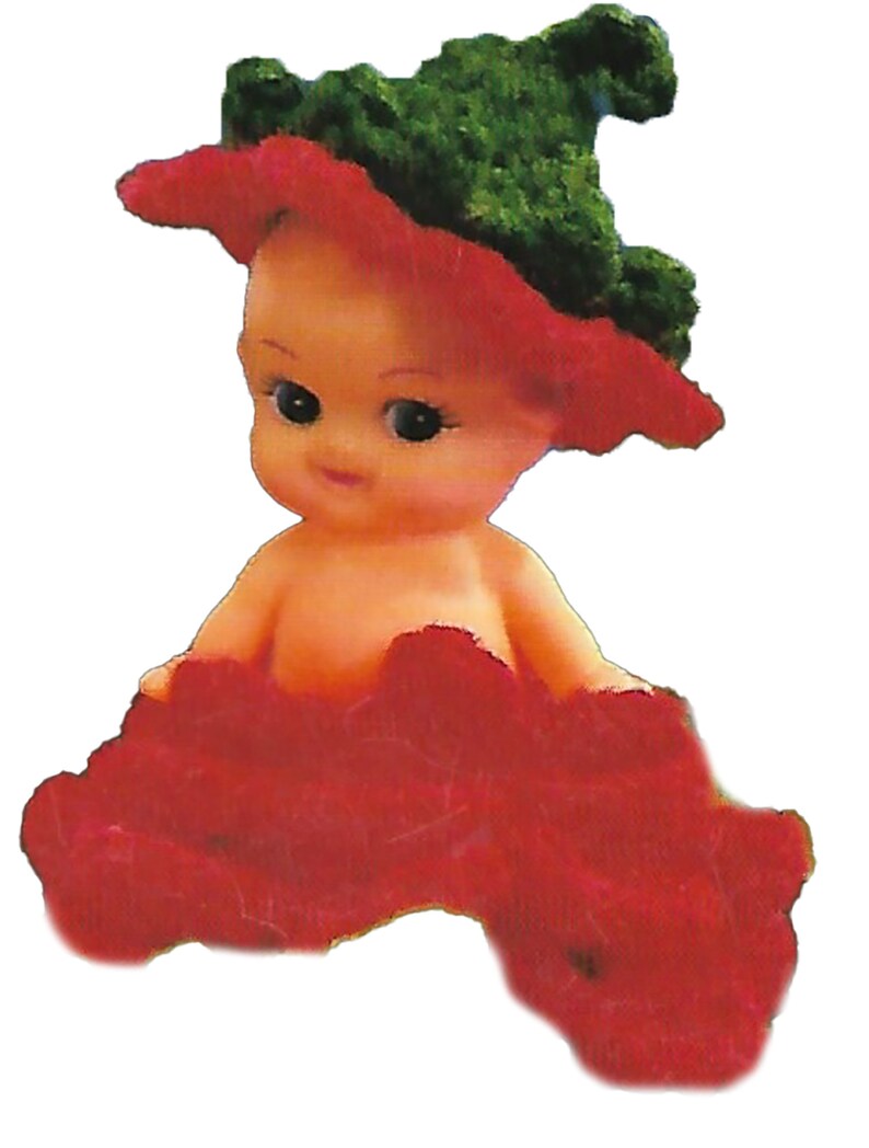 Crochet Pattern Bud Babies Cupid Dolls in 5 Fragrant Flowers Freshener ...