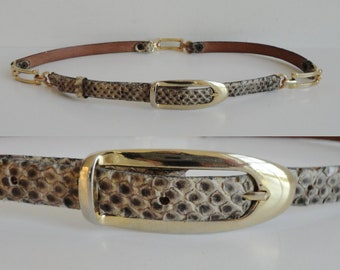 Snake skin belt | Etsy