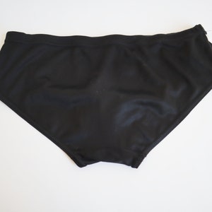 Black 80s Mens Swim Trunks With White Stripes // Hummel // Size S ...