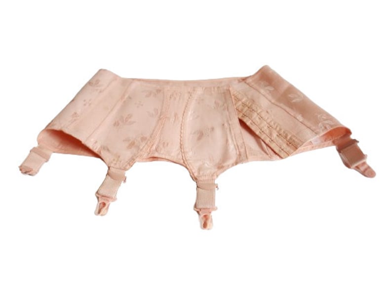 50s Delicate Pink Vtg. Girdle With Suspenders // Naturana // Stiffners ...