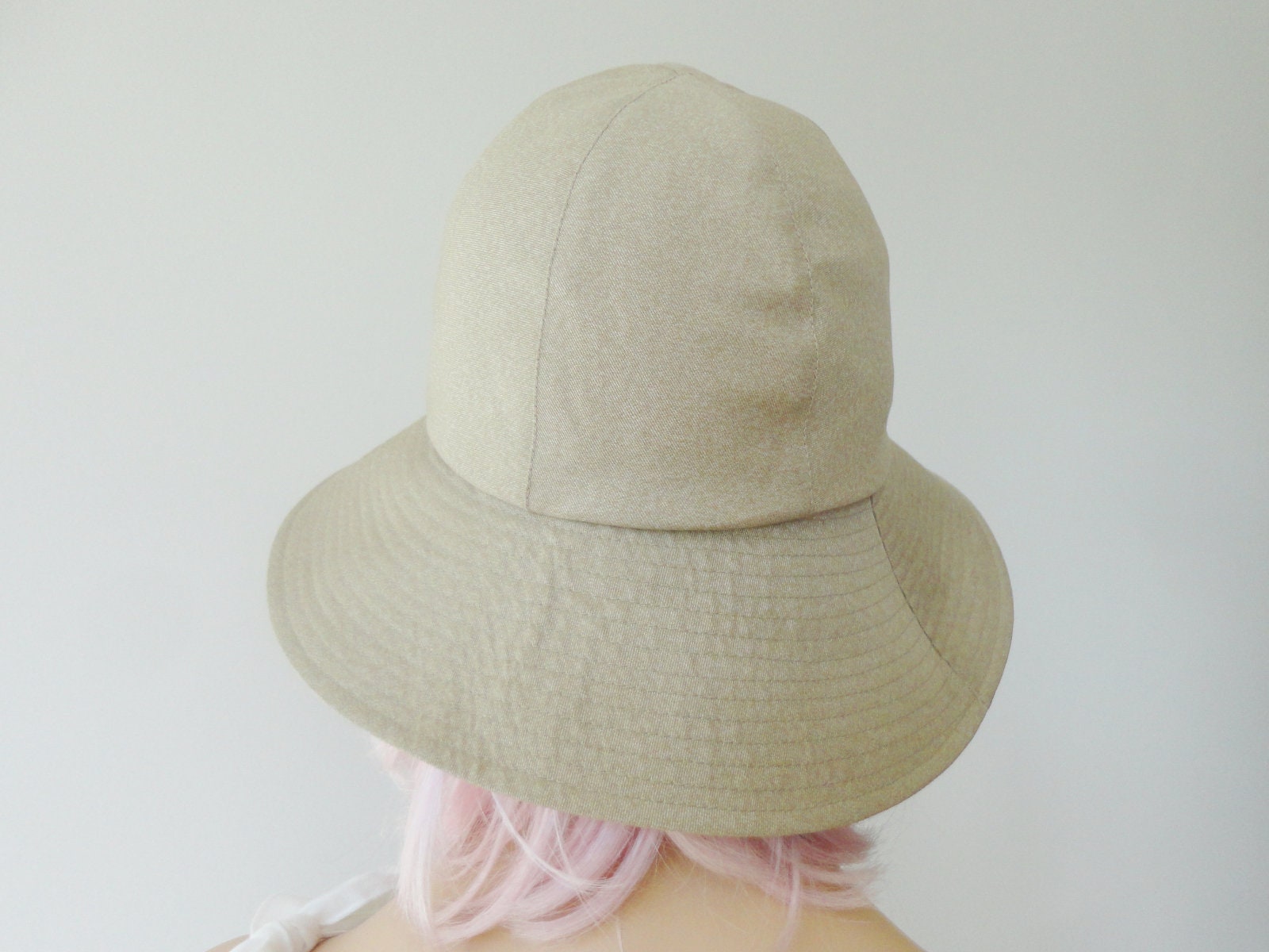 Natural Beige Vintage Hat // Pigalle // Size 53/54 // Made in - Etsy