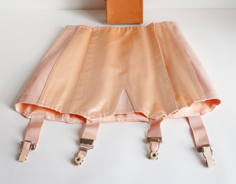50s Delicate Pink High Waisted DEADSTOCK Vtg. Girdle With - Etsy