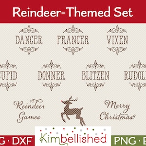 Reindeer Games - Christmas SVG DXF Digital Cut Files - Etsy