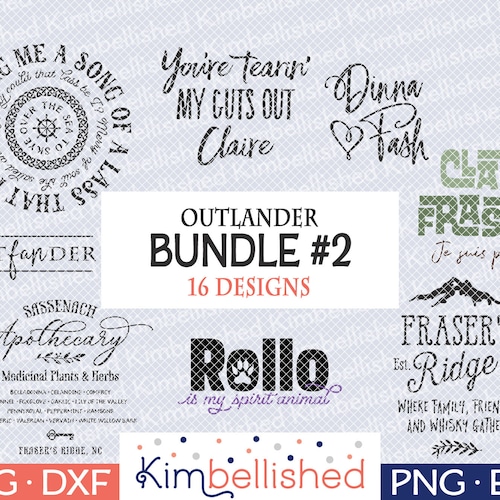 Outlander Bundle 2 SVG DXF Digital Cut Files - Etsy