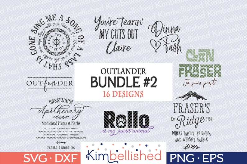Outlander Bundle #2 SVG DXF Digital Cut Files - Etsy