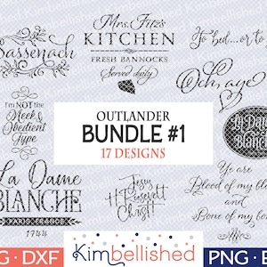 Outlander Bundle #1 SVG DXF Digital Cut Files - Etsy