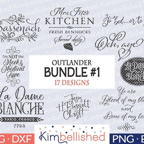 Outlander Bundle 2 SVG DXF Digital Cut Files - Etsy