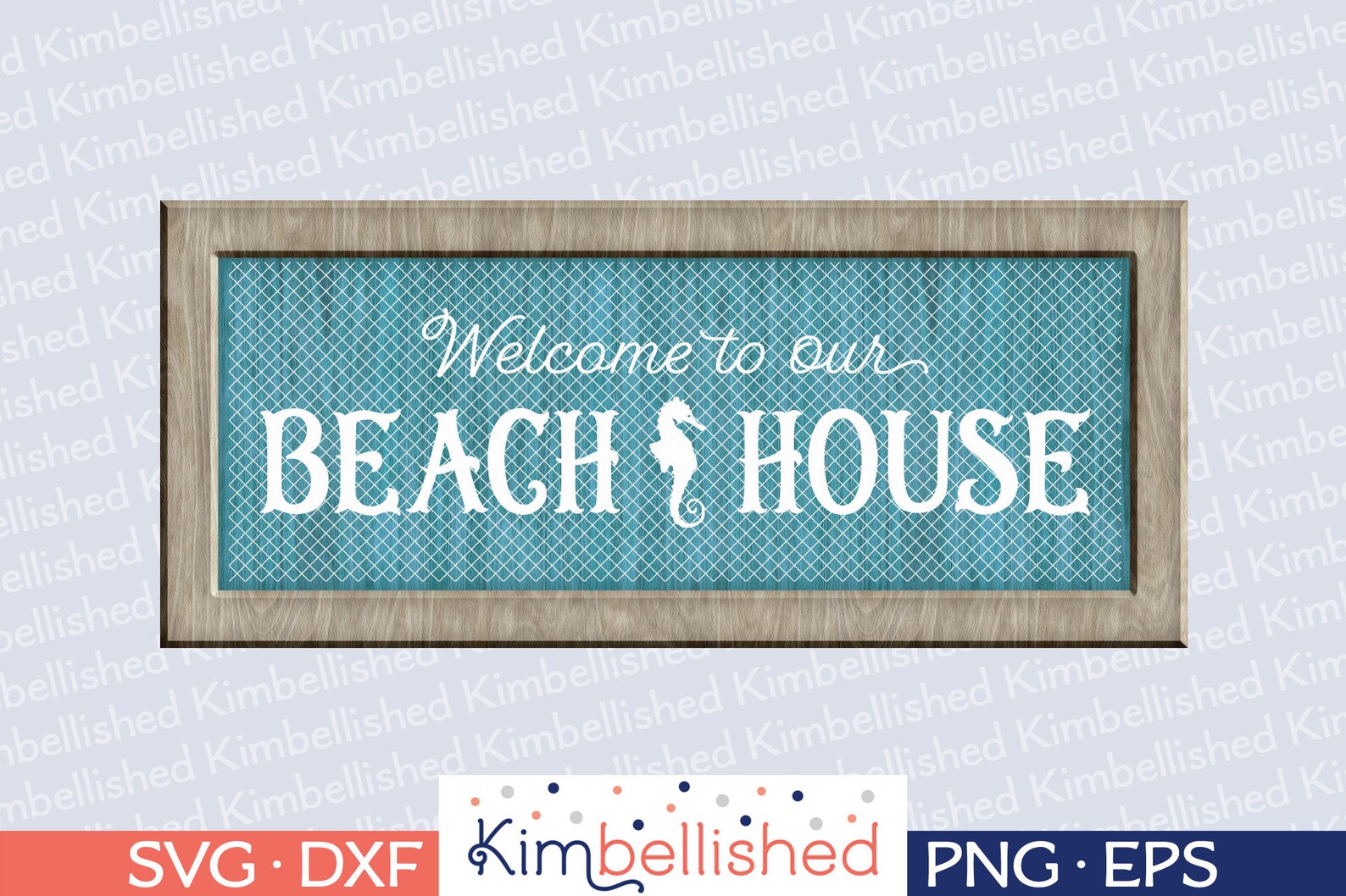 Welcome to Our Beach House SVG DXF Digital Cut Files | Etsy