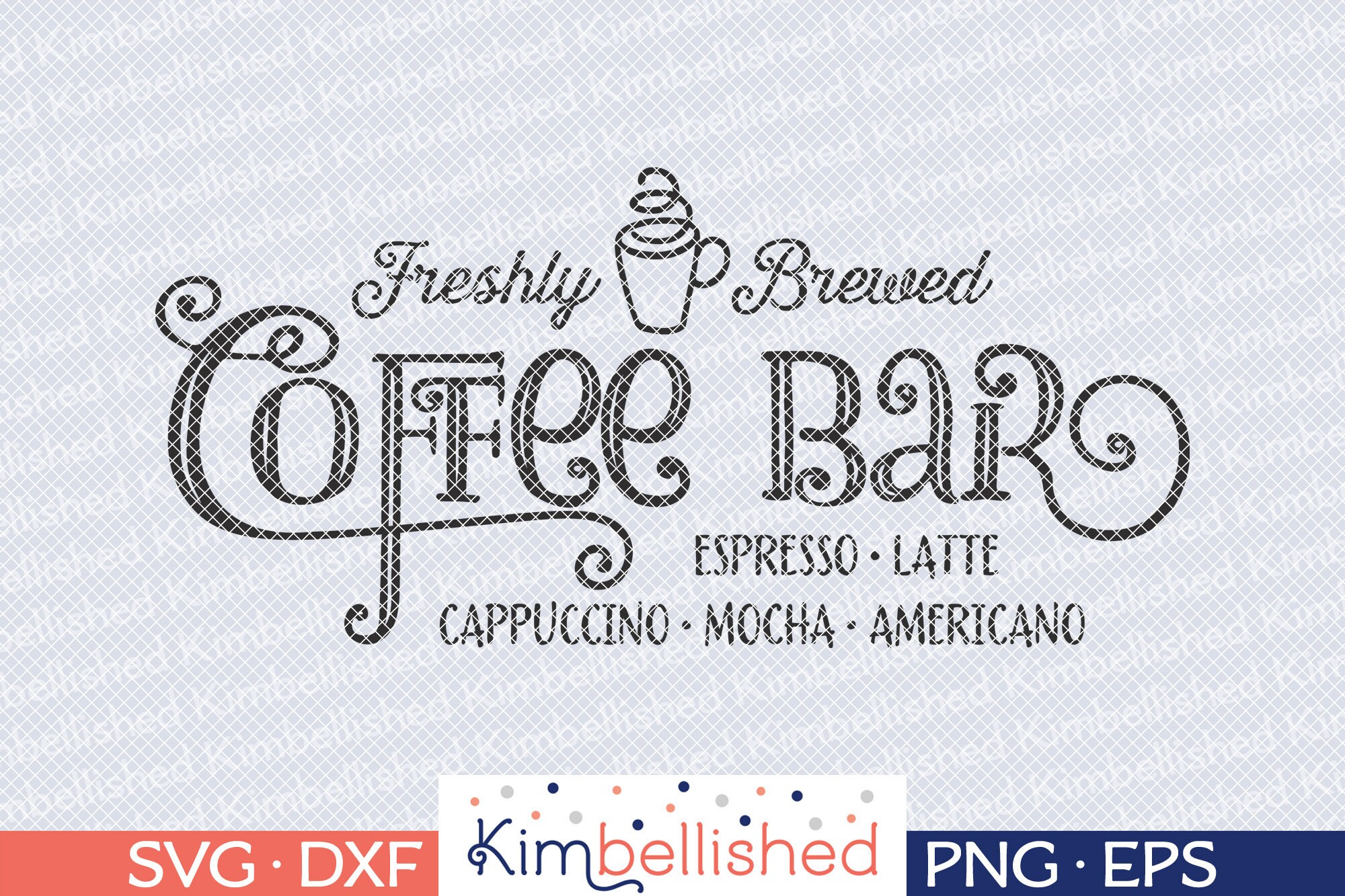 Coffee Bar SVG DXF Digital Cut Files - Etsy