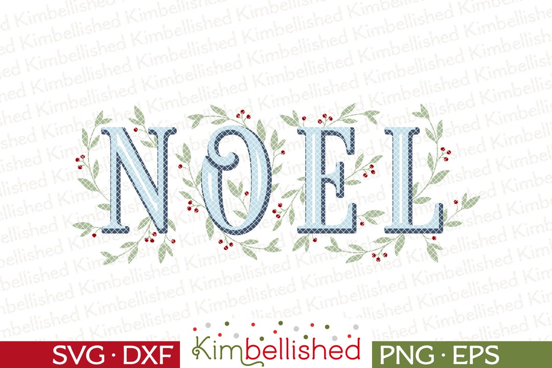 Noel Christmas SVG DXF Digital Cut Files - Etsy