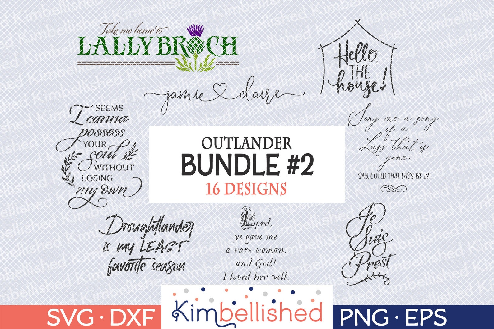 Outlander Bundle 2 SVG DXF Digital Cut Files - Etsy