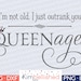 Queenager SVG DXF Digital Cut Files - Etsy