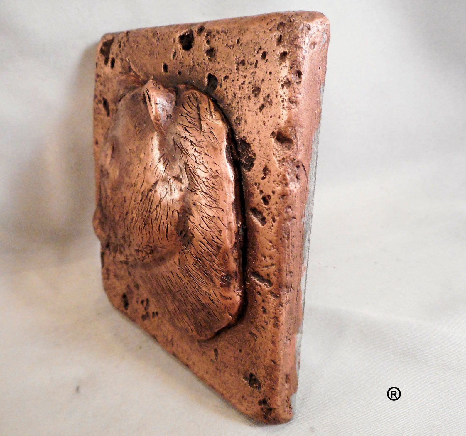 Copper Wildlife (bear) 4"x4" Decorative Wall Tile - Etsy