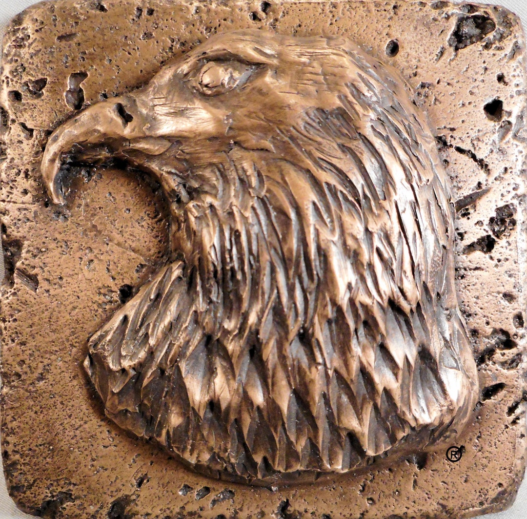 Bronze Wildlife (eagle) 4"x4" Decorative Wall Tile - Etsy