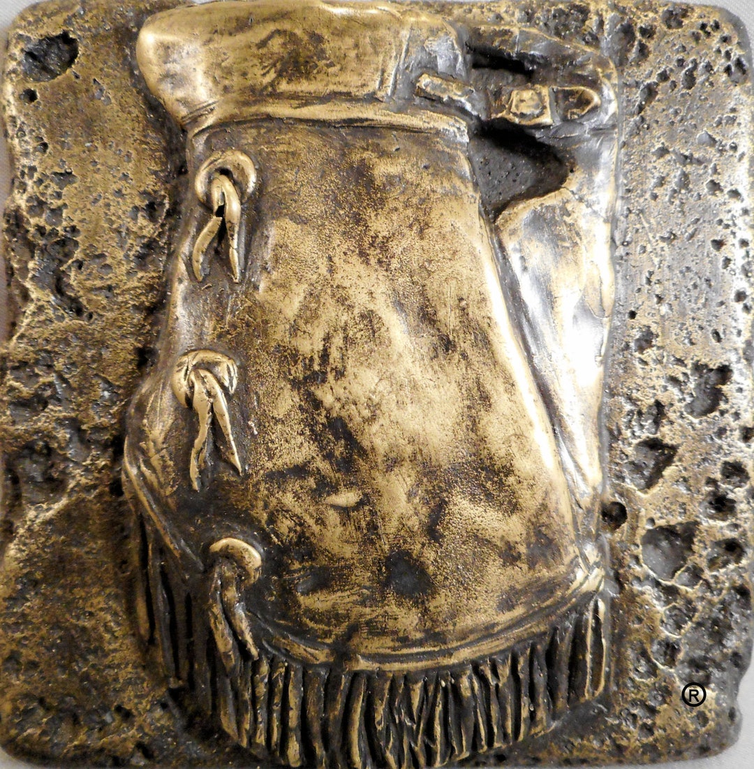 Western Brass (chaps) 4"x4" Decorative Metal Wall Tile - Etsy