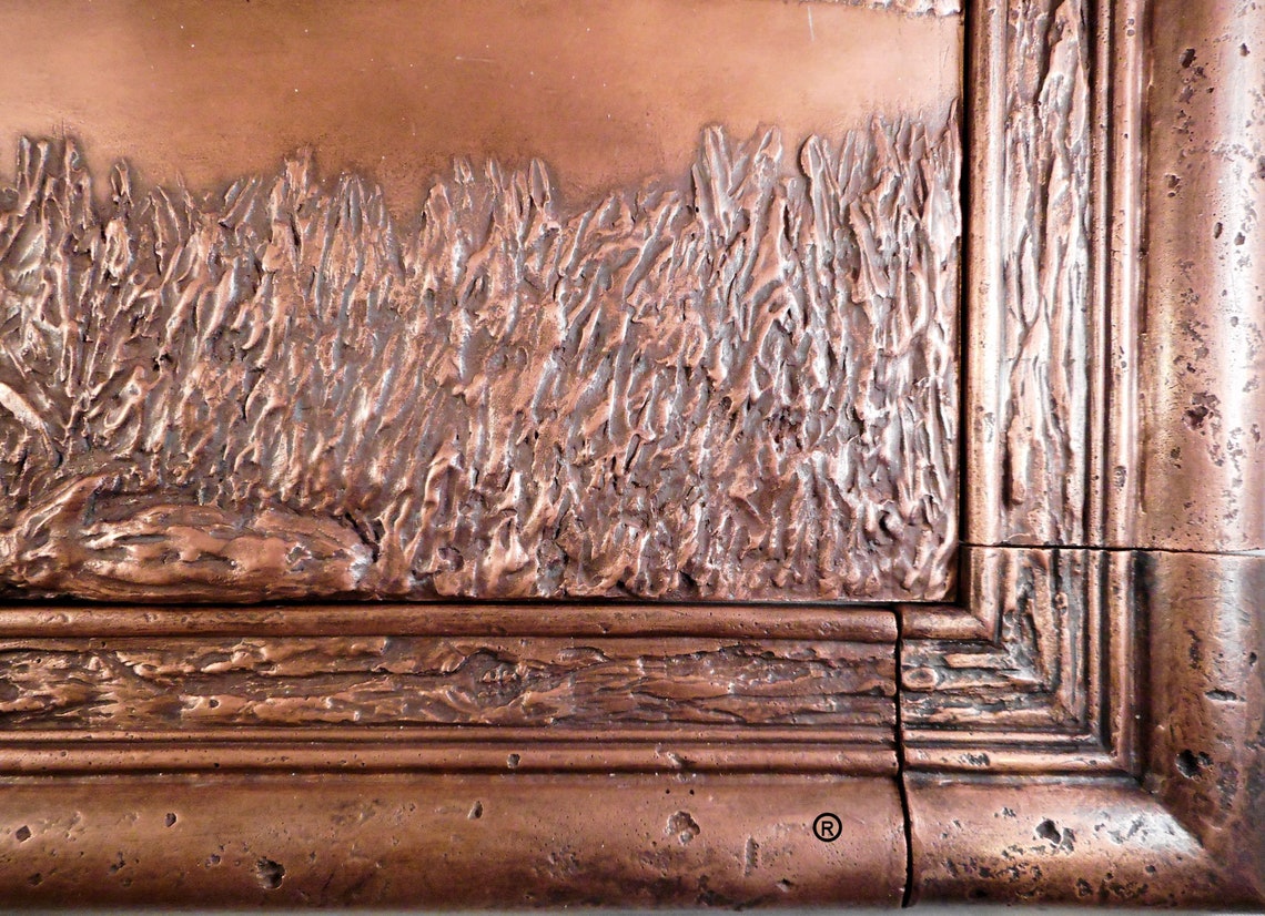The Olde Wagon Backsplash Mural (copper) - Etsy
