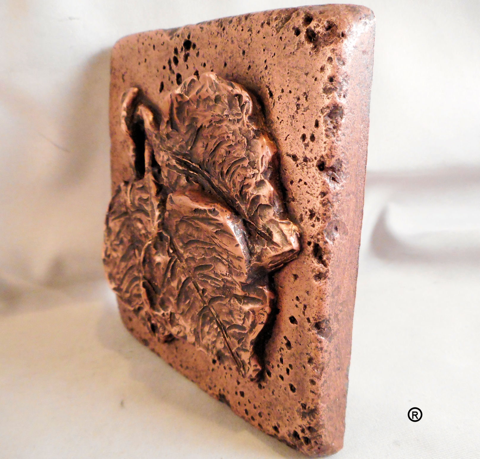 Copper 4x4 Leaf 3 falling Leaves Collection by - Etsy